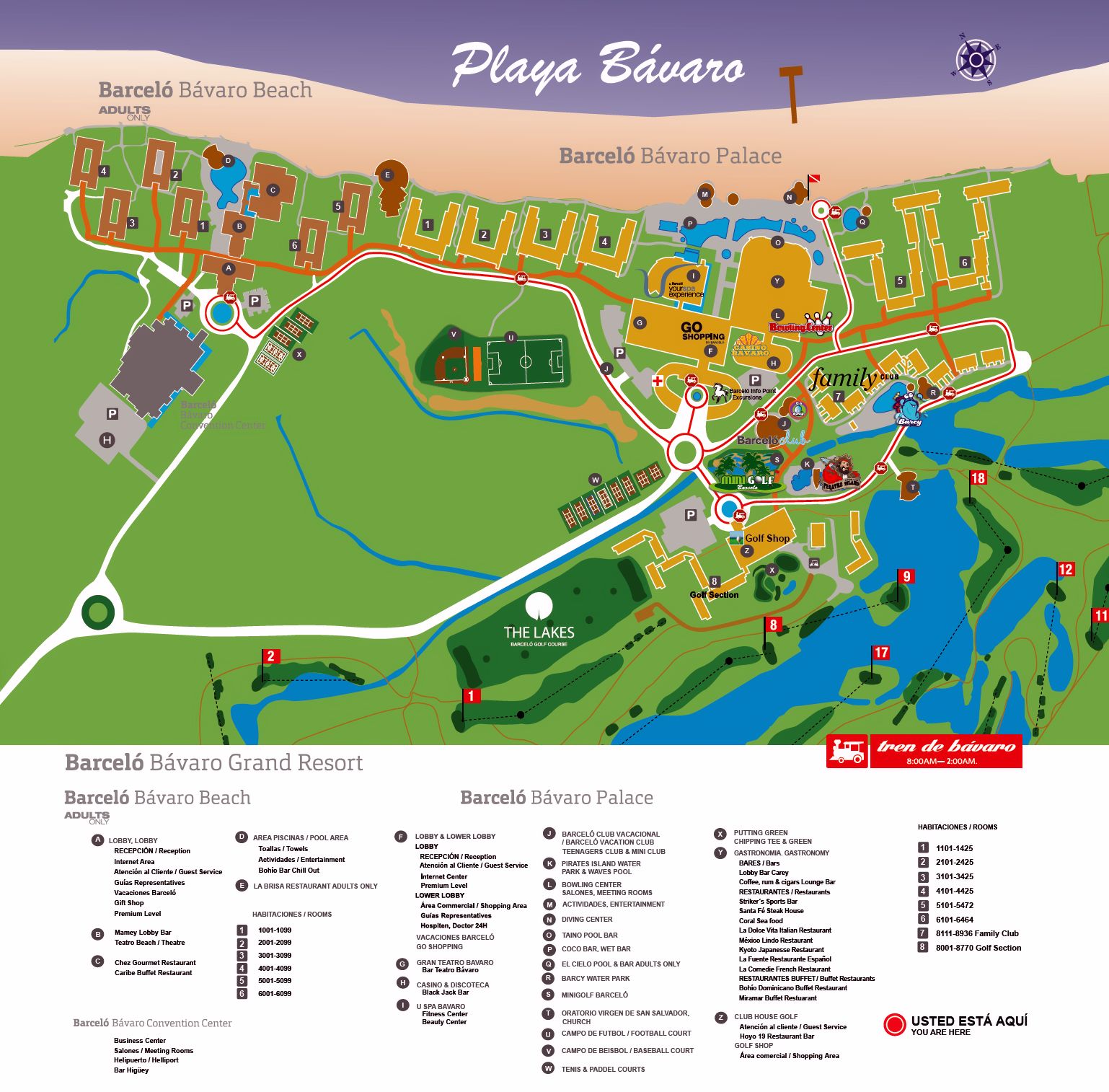 Barcelo Bavaro Beach Punta Cana complex resort map - Guide To DR Barcelo Bavaro Beach Punta Cana complex resort map - Guide To DR